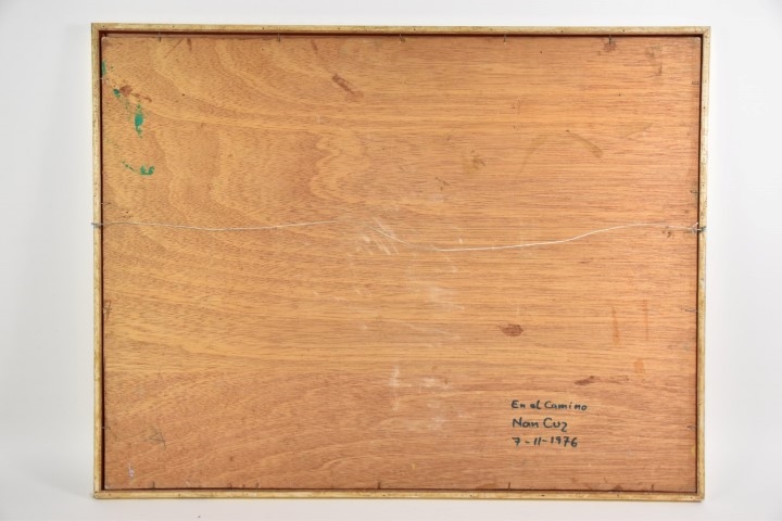 Nan Cuz-Schäfer | Mixed media on board, En el Camino signed and dated ...