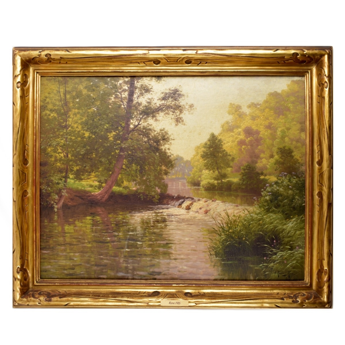 René Charles Edmond His | View of Calm Parisian Waters | MutualArt