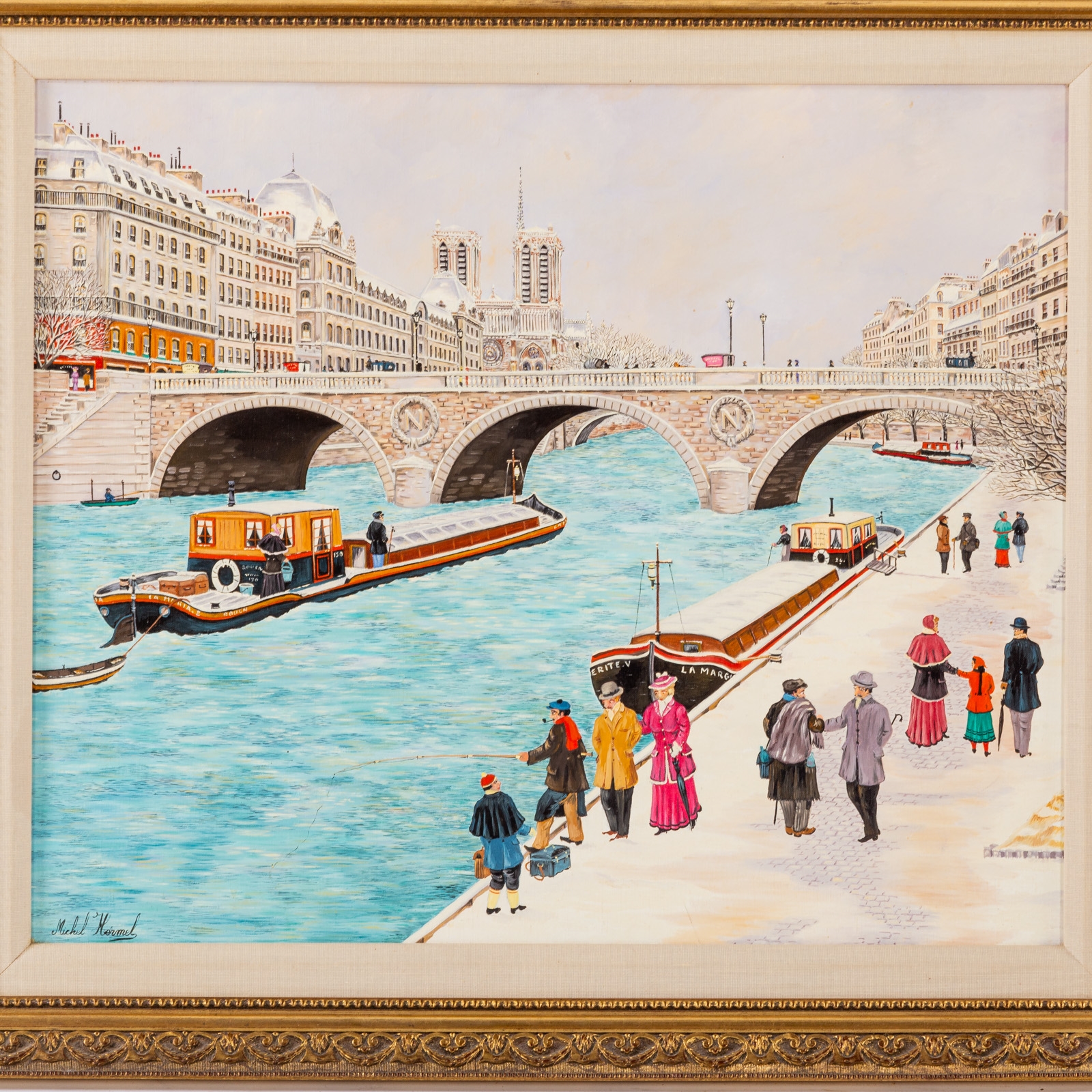 Michel Hermel | View Along the Seine | MutualArt
