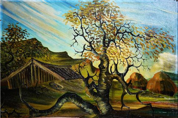 Antoni Sulek | Stylized Landscape View (1972) | MutualArt