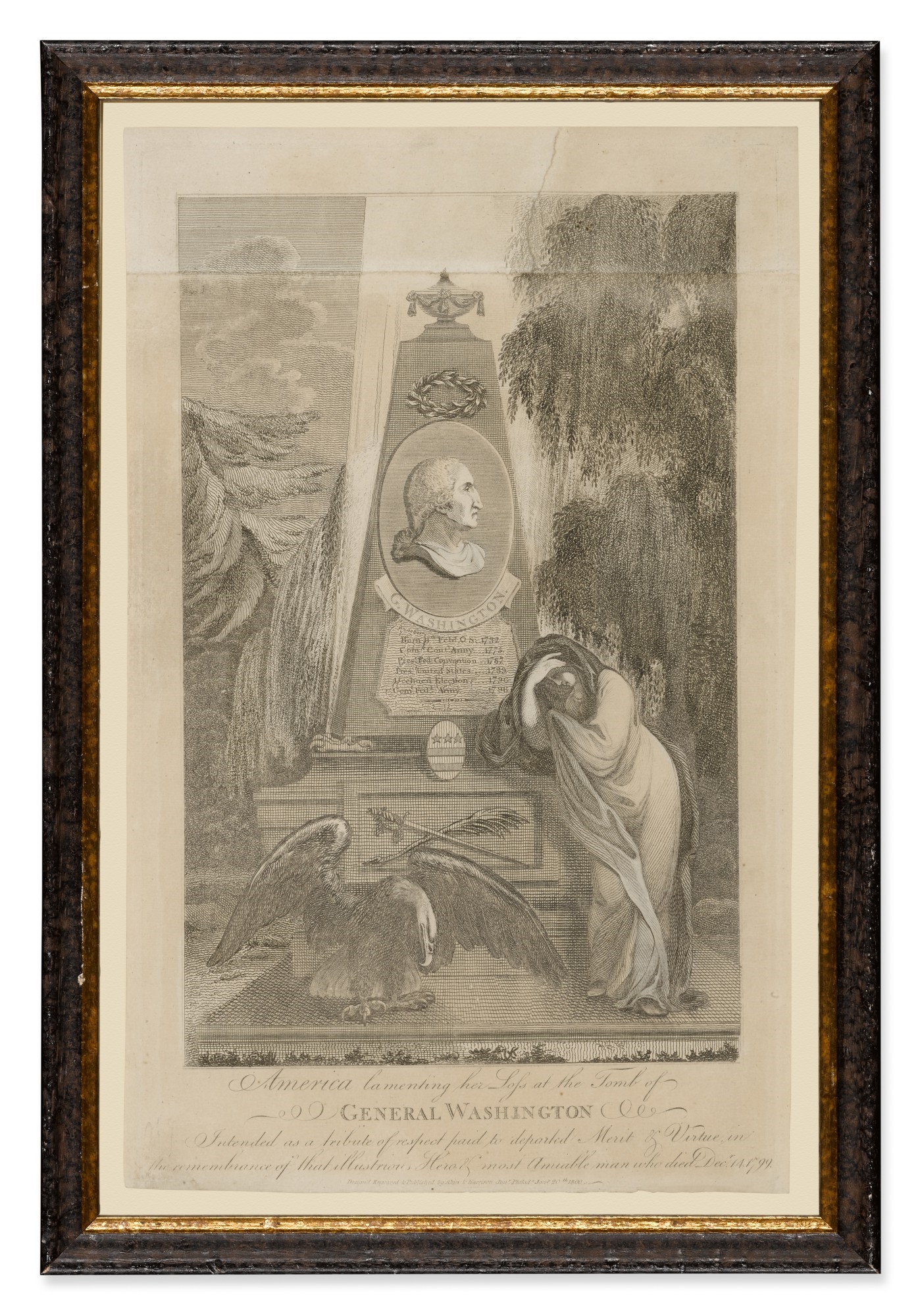 James Akin | America lamenting her Loss at the Tomb of General ...