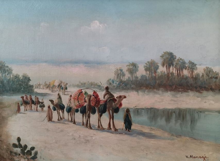 Vincent Manago | The arrival at the oasis | MutualArt
