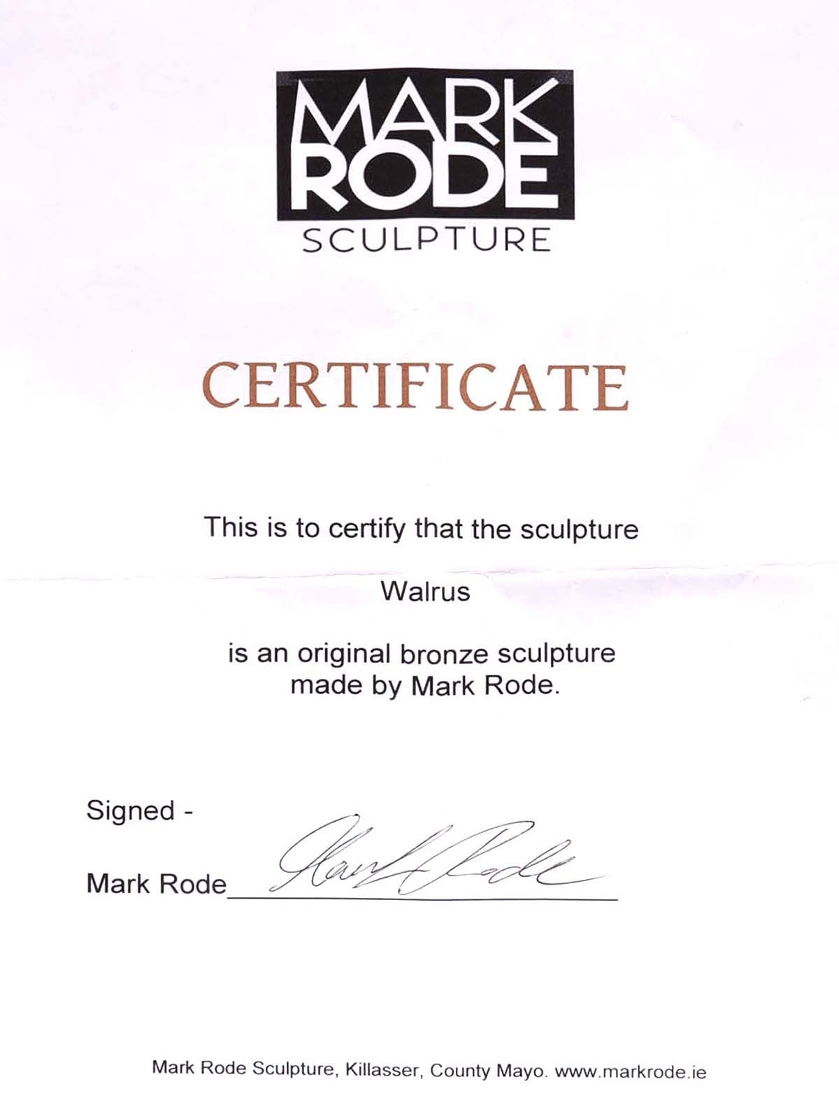 Mark Rode | WALRUS | MutualArt