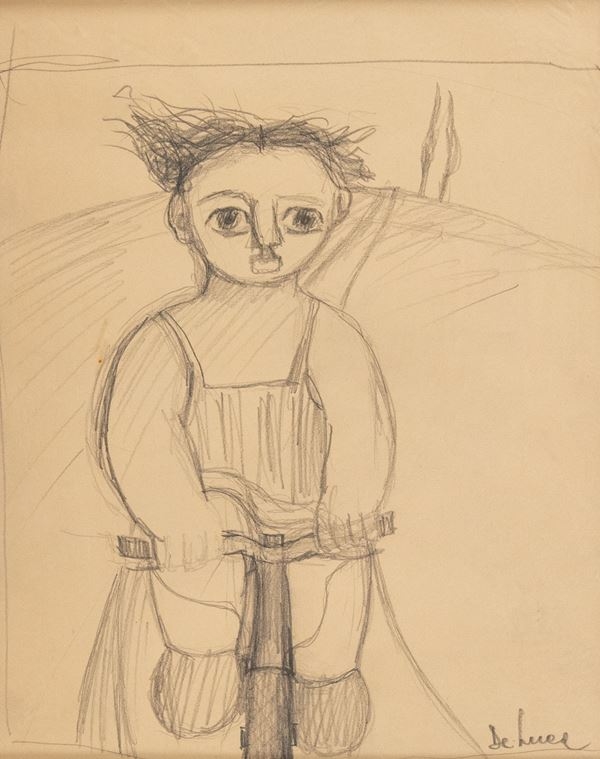 Elio De Luca | Figura in bicicletta | MutualArt