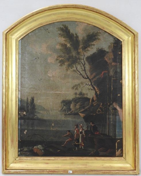 French School, 18th Century | La pêche au carlet | MutualArt