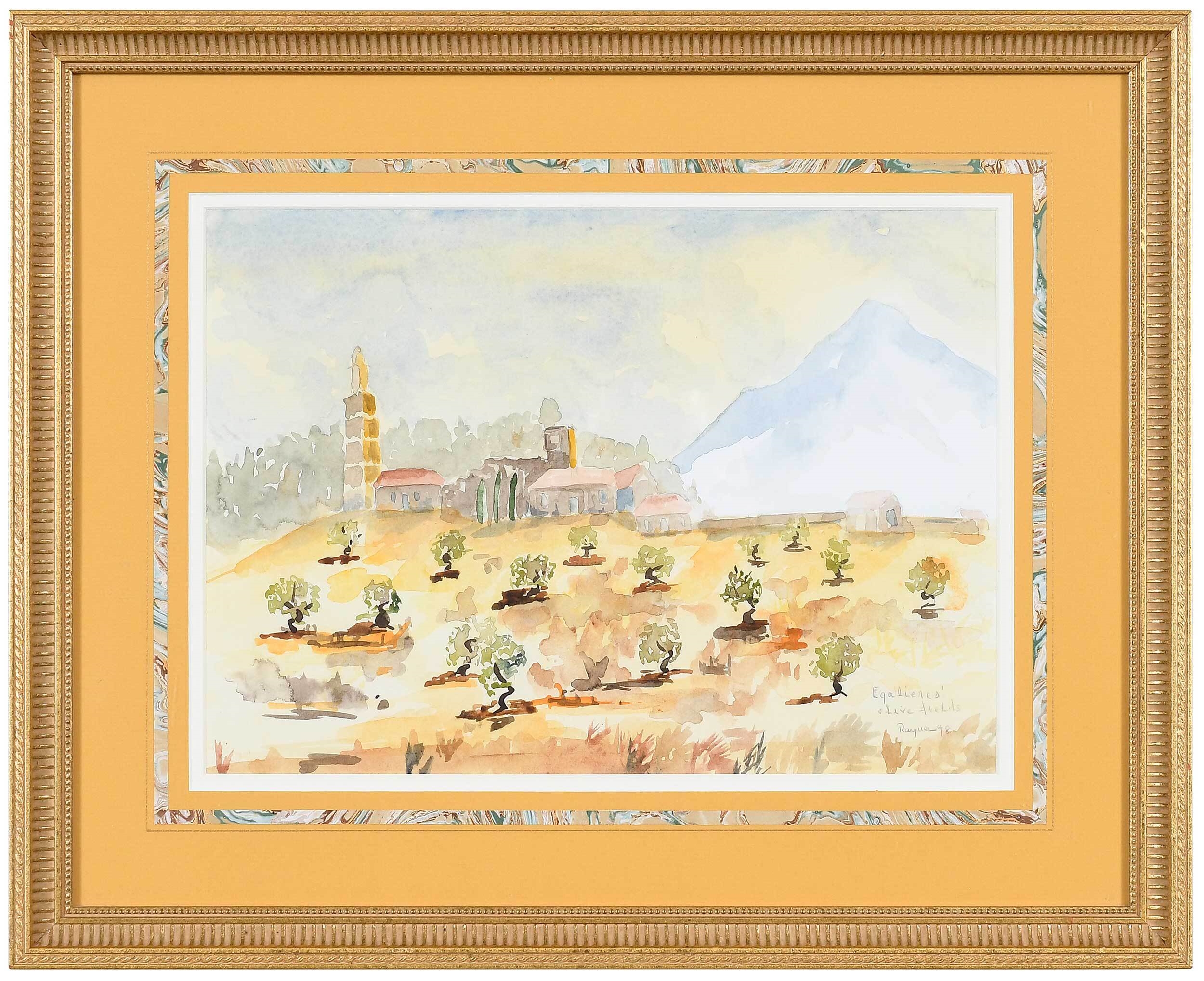 William Rayner | Eygalières Olive fields (1998) | MutualArt