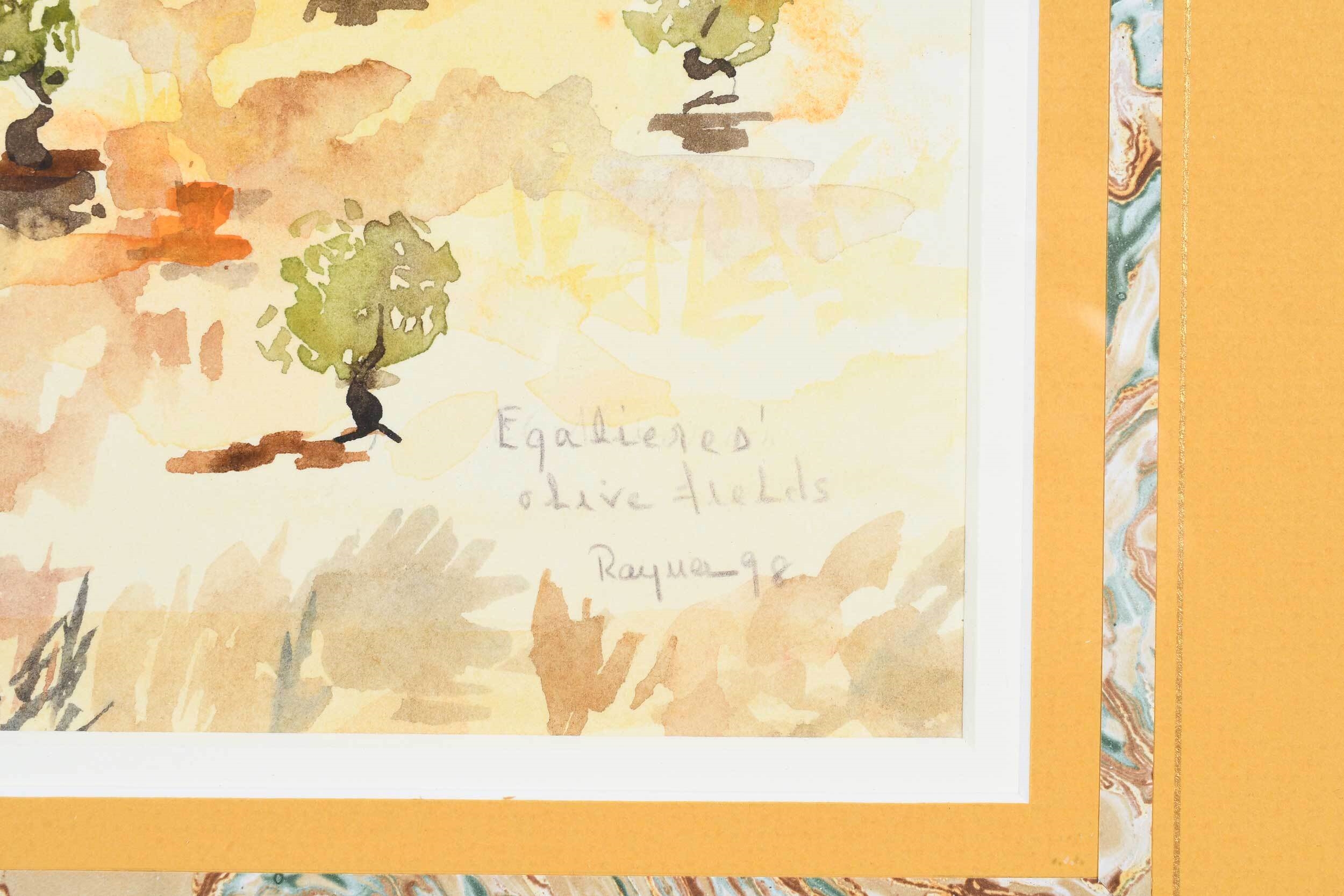 William Rayner | Eygalières Olive fields (1998) | MutualArt