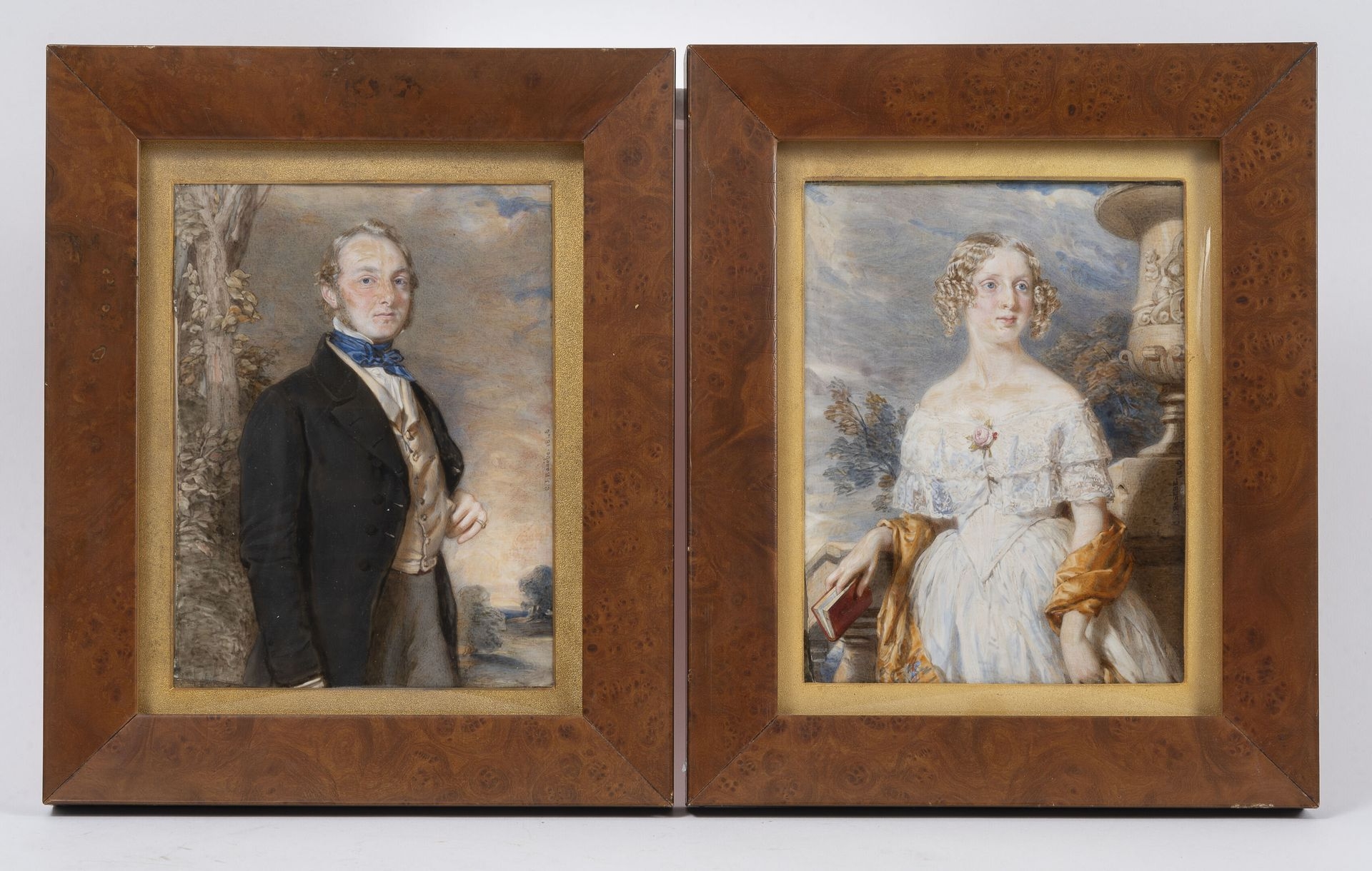 Charles J. Basebe | Man in frock coat, in front of a tree, in a park ...