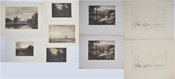 Percival Gaskell | landscape etchings | MutualArt
