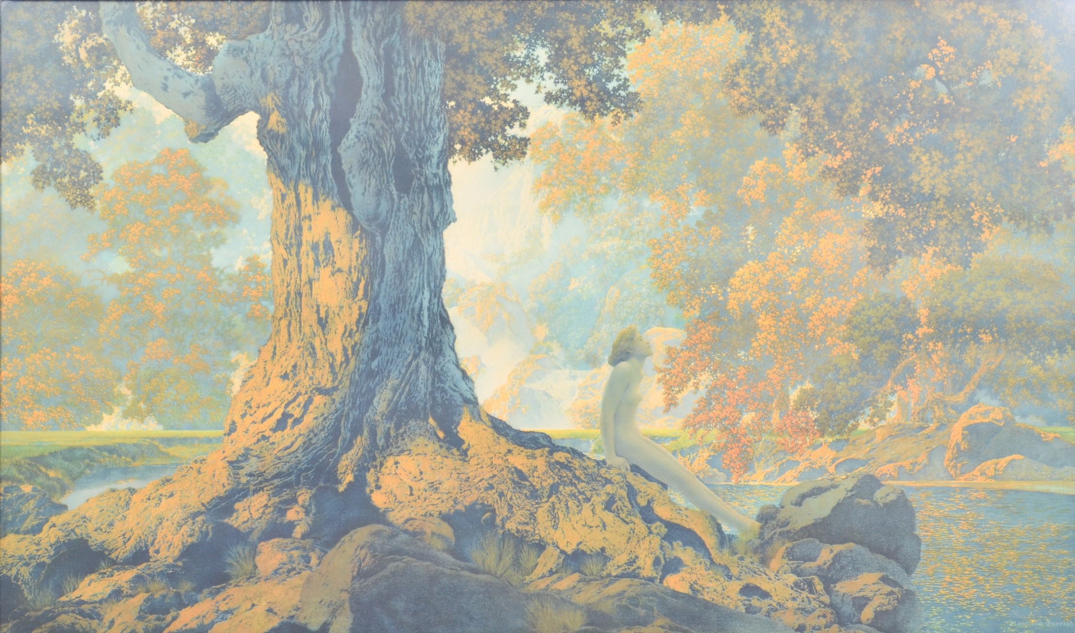 Maxfield Parrish | Daybreak and Dreaming | MutualArt