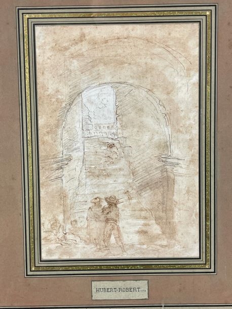 Hubert Robert | Personnages dans des ruines | MutualArt