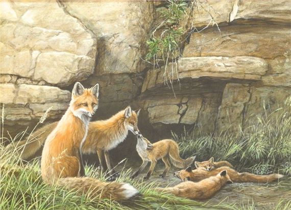 Lissa Calvert | Red Foxes (91) | MutualArt