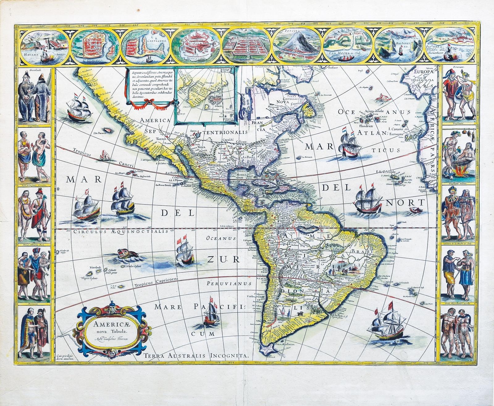 Willem Blaeu | MAP OF AMERICA | MutualArt