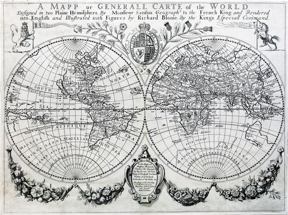 Richard Blome | WORLD MAP (1660) | MutualArt