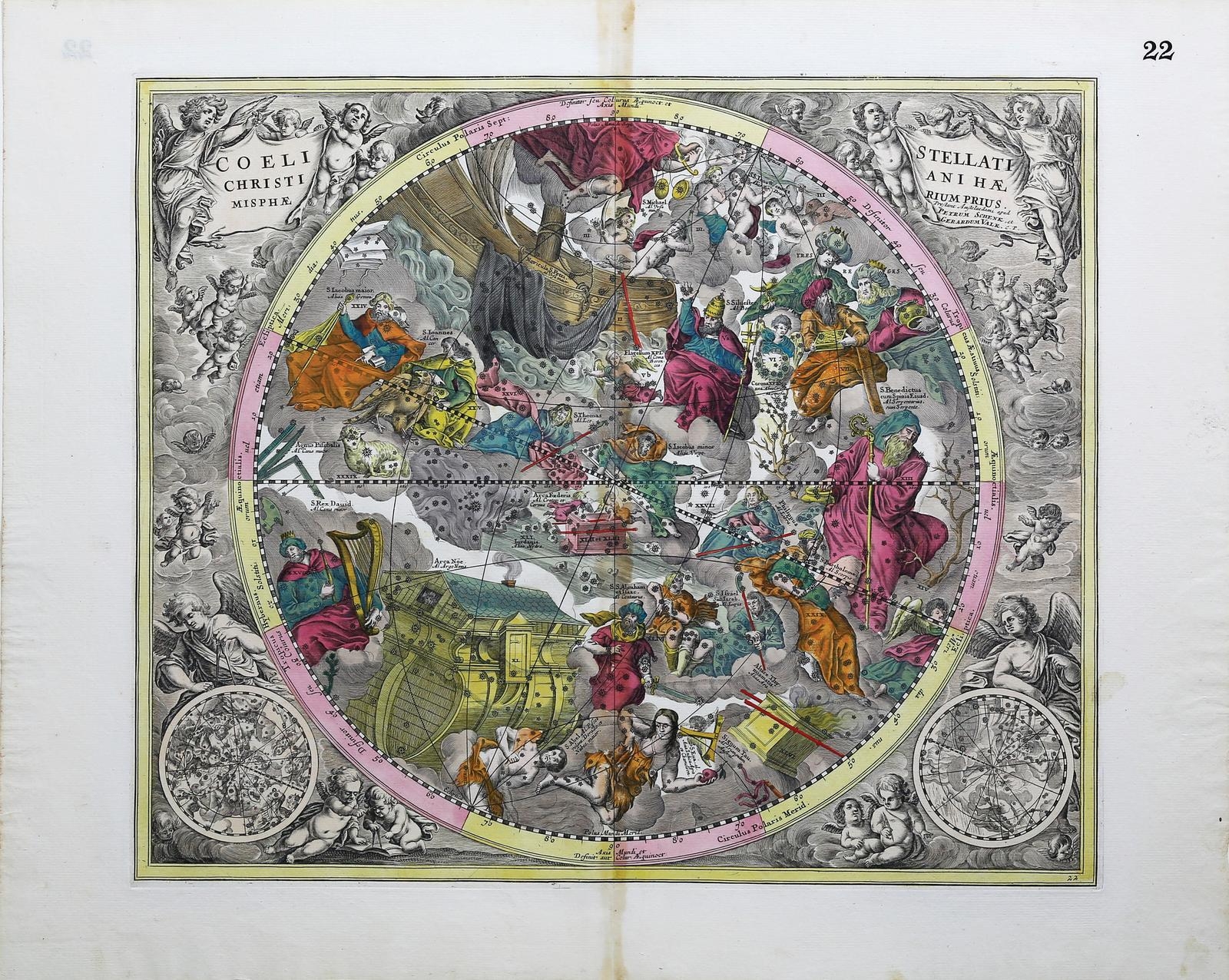 Andreas Cellarius | Coeli Stellati Chrisiani Haemisphaerium Prius ...