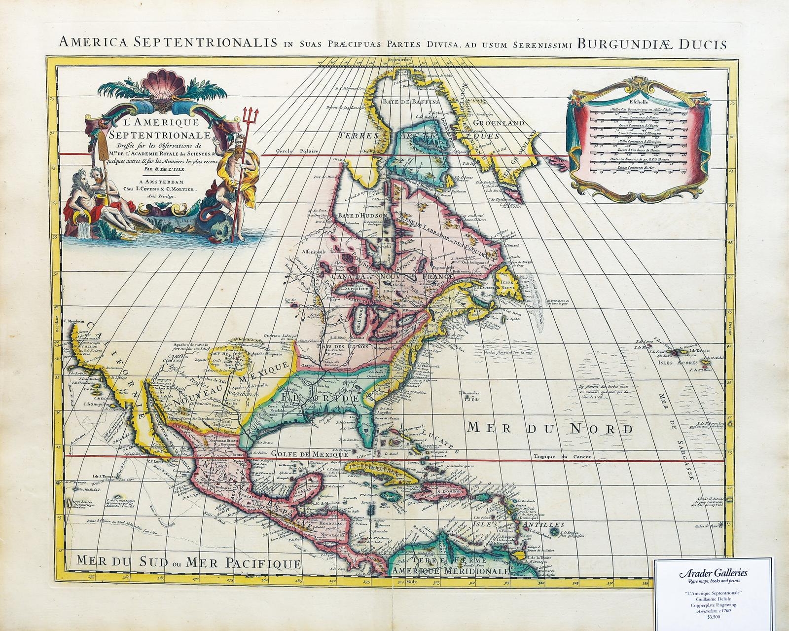 Guillaume Delisle | MAP OF AMERICA | MutualArt