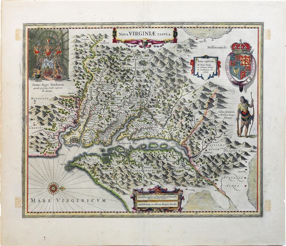 Hondius Henricus | MAP OF VIRGINIA | MutualArt