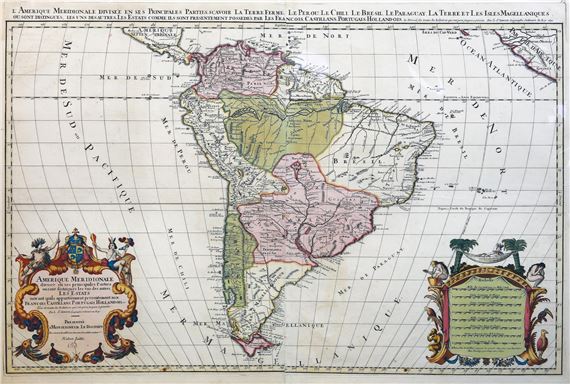 Hubert Jaillot | MAP OF SOUTH AMERICA (1692) | MutualArt