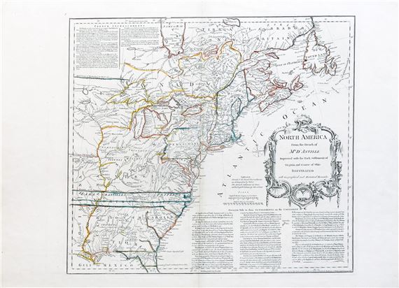 Thomas Jefferys | MAP OF NORTH AMERICA (1755) | MutualArt