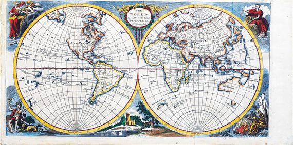 Thomas Jefferys | MAP OF THE WORLD (1760) | MutualArt
