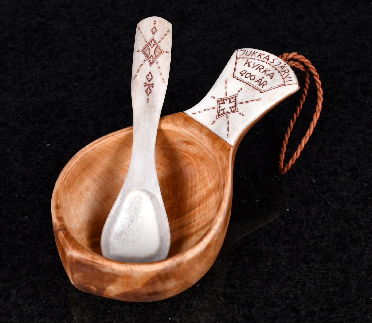 Lars Levi Sunna | Cup / Guksi with all-bone spoon | MutualArt