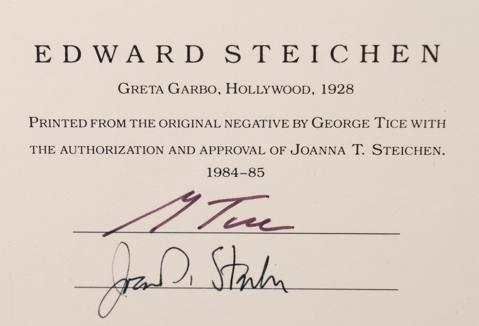 Edward Steichen | A group of five photographs (from In The Studio ...