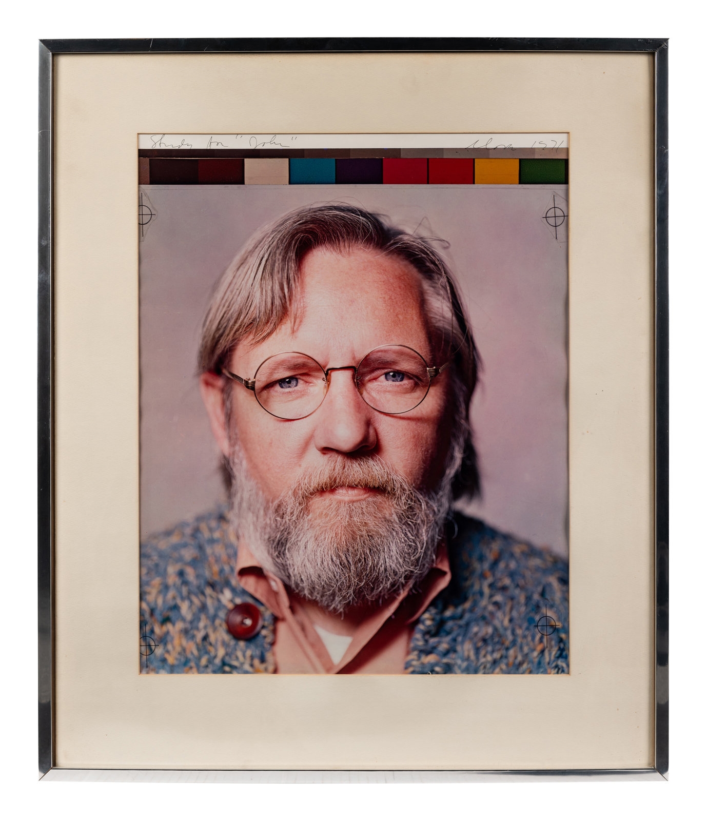 Chuck Close | Study for John (1971) | MutualArt