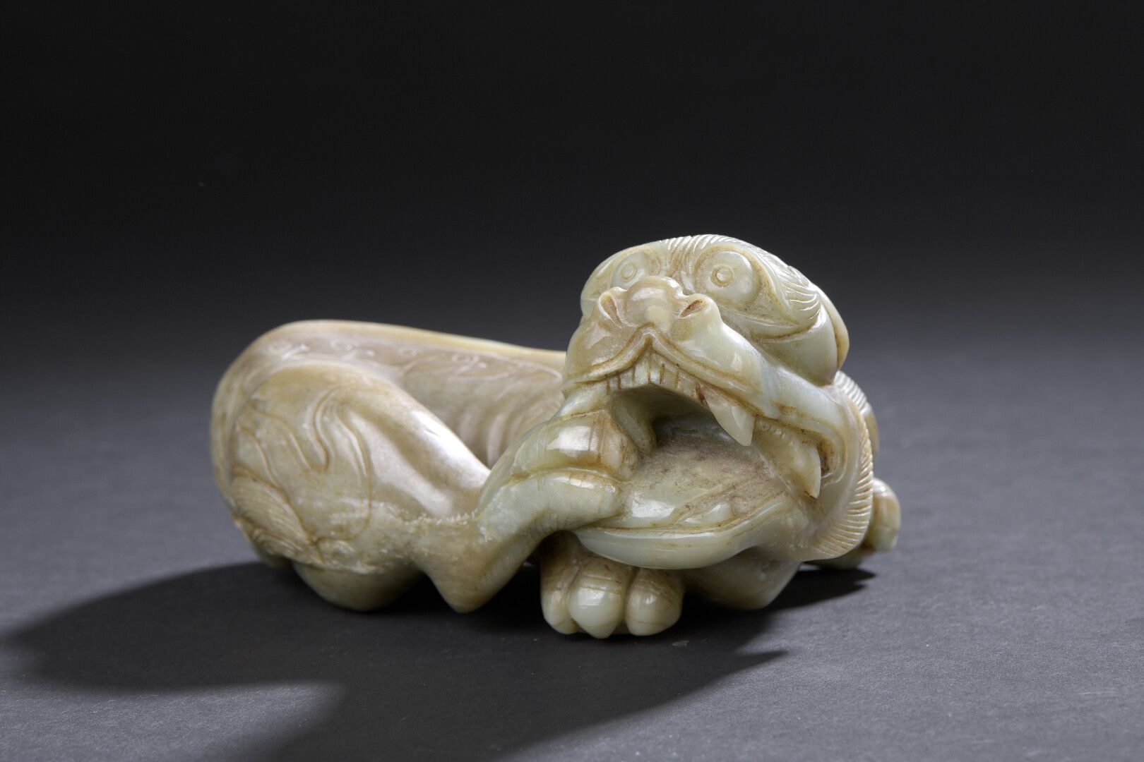 Chinese School, 20th Century | Chimera sitting and scratching its hind ...