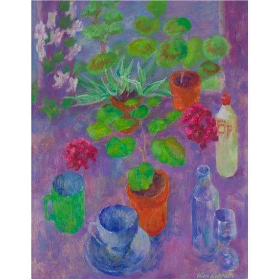 Kim Redpath | STILL LIFE WITH GERANIUMS | MutualArt
