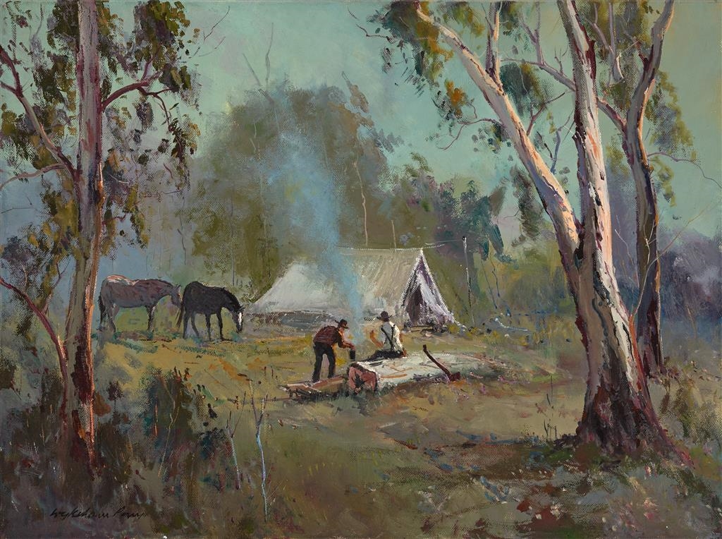 Wykeham Perry | Drovers Cooking Breakfast | MutualArt