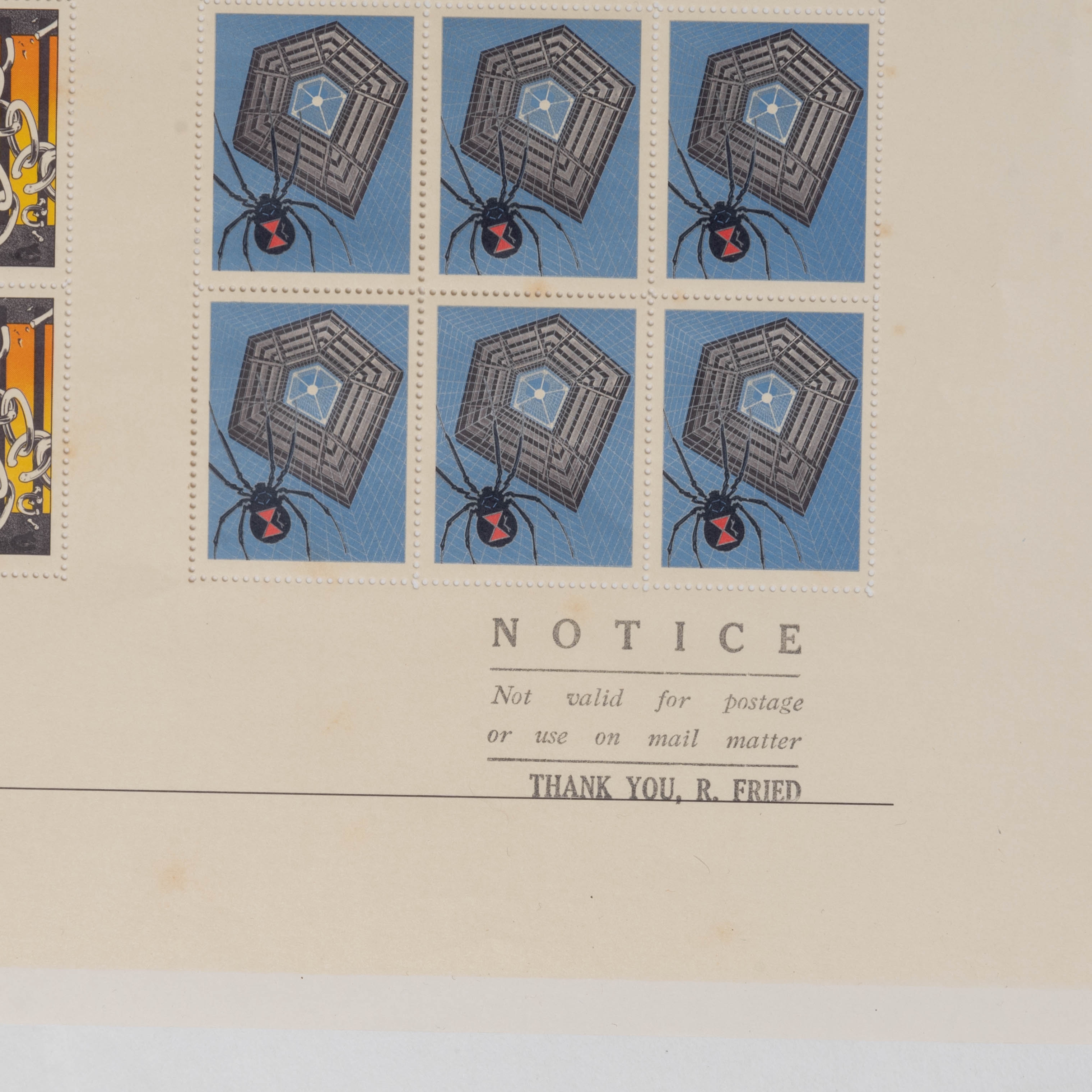 Robert Fried | Poster Stamps and Non-Negotiable Eights (1973) | MutualArt