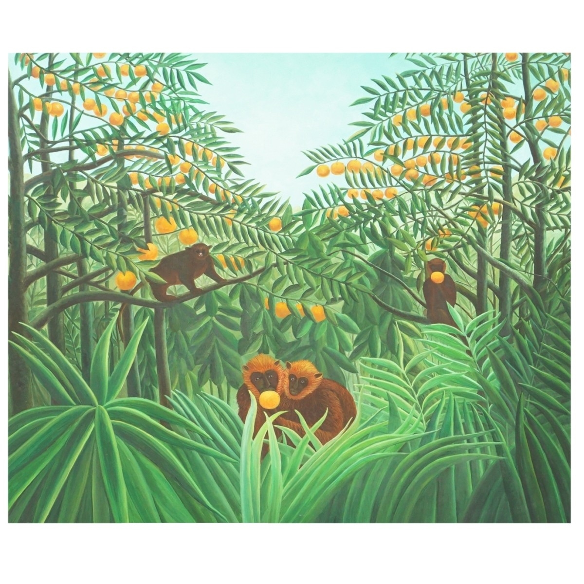 Henri Rousseau | Monkey in the Forest | MutualArt