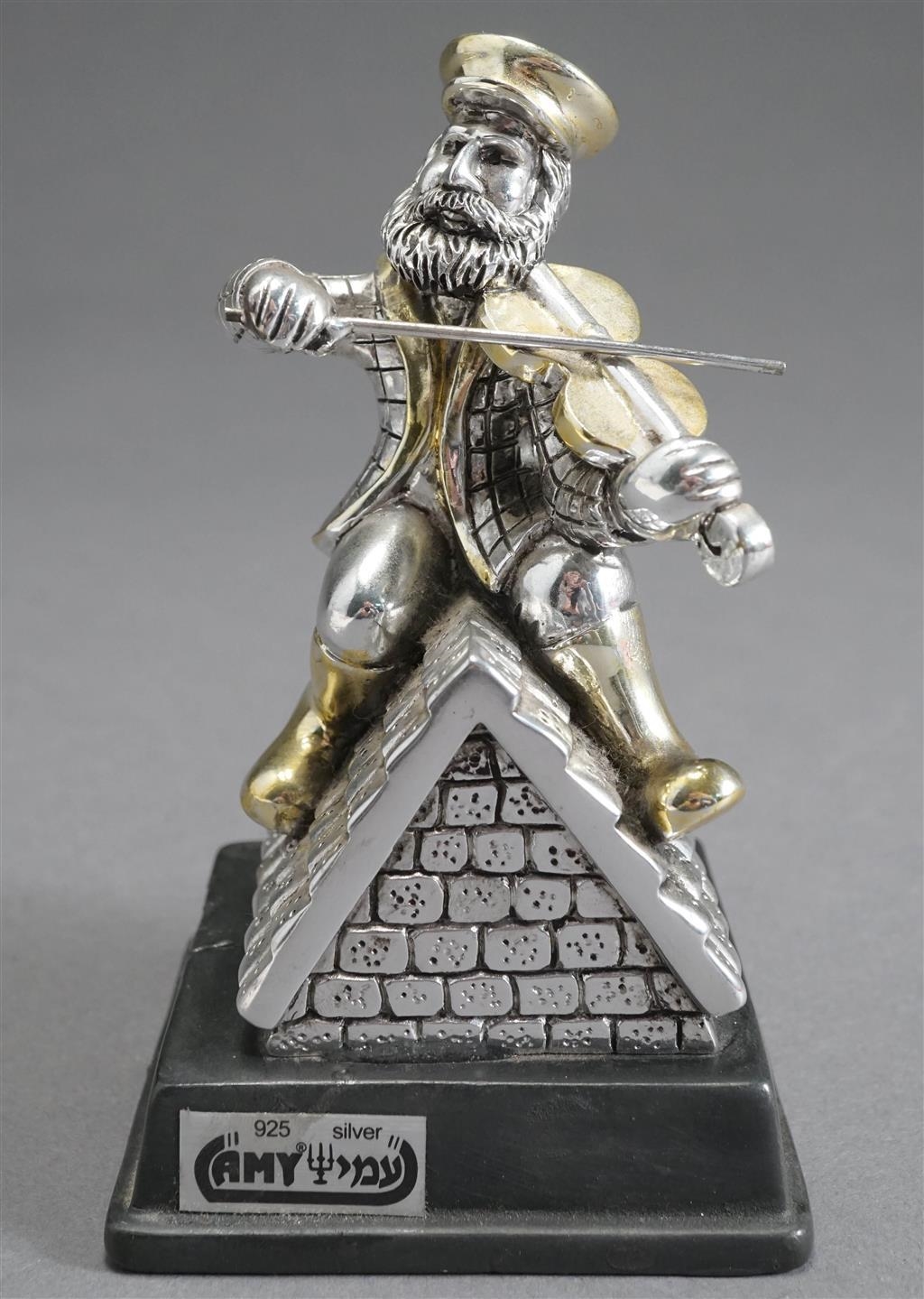 H. Karshi | Amy Sterling Clad and Gilt 'Fiddler on the Roof' Figurine ...