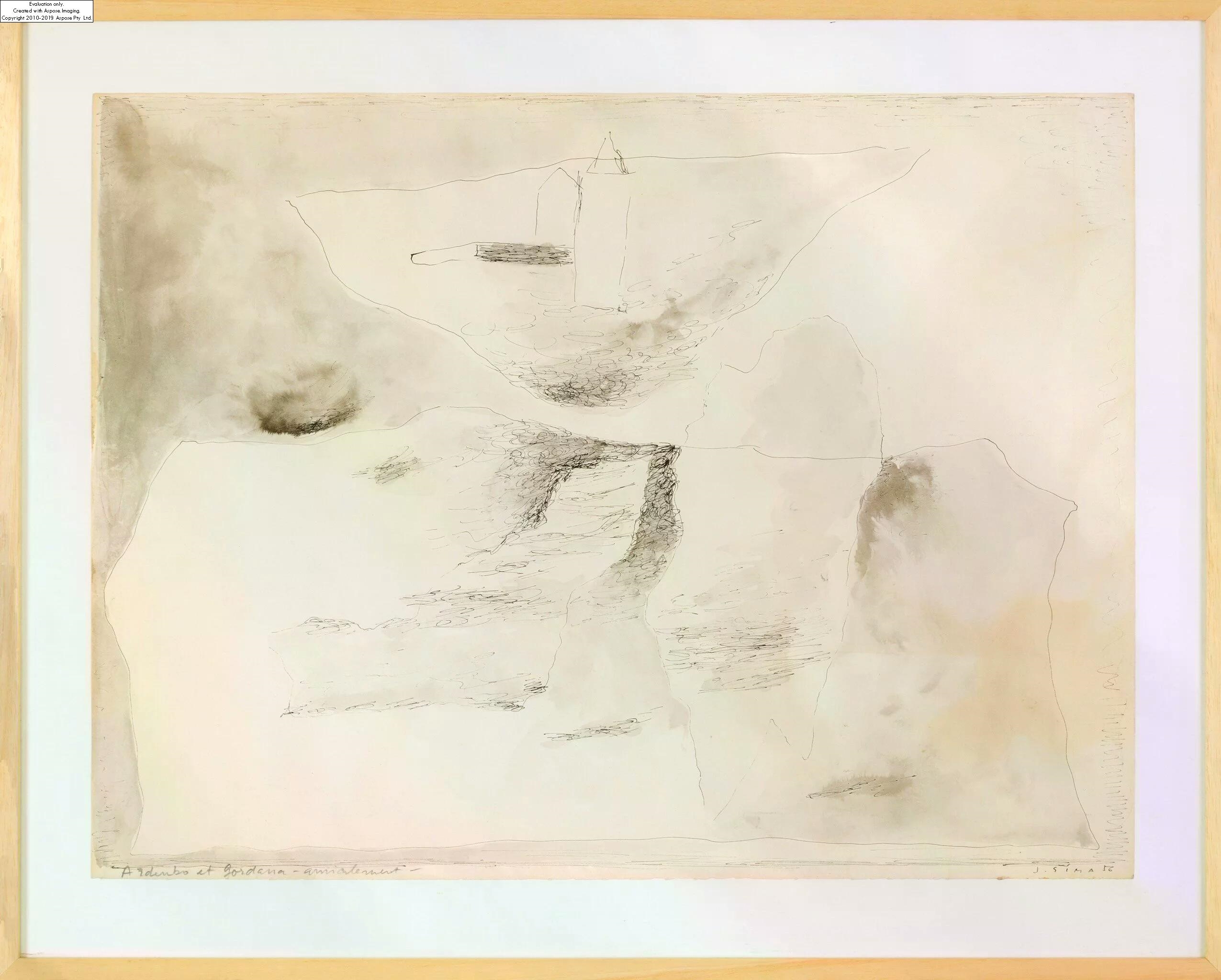 Josef Sima | Landscape (1956) | MutualArt