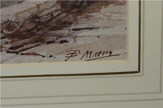 Paul Marny | Montreuil sur Mer; French river scene | MutualArt