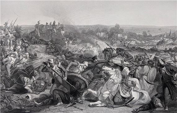 Edward Armitage | The Battle of Meeanee by Edward Armitage (1855 ...