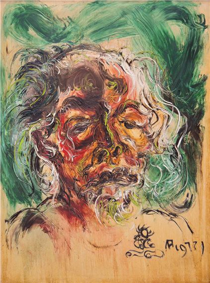 Affandi | Self portrait (1975) | MutualArt