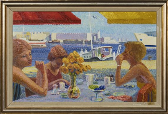 Nigel McIsaac | CAFE IN RHODES (1977) | MutualArt