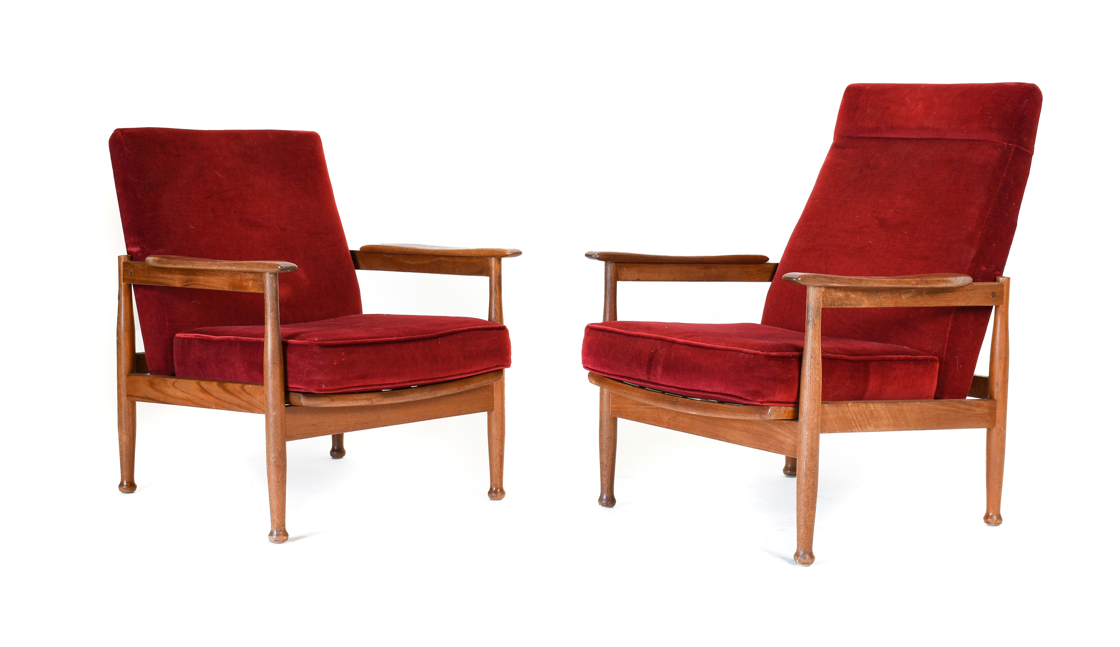 Eric Pamphilon | Two 1960s Teak Framed Reclining Armchairs | MutualArt