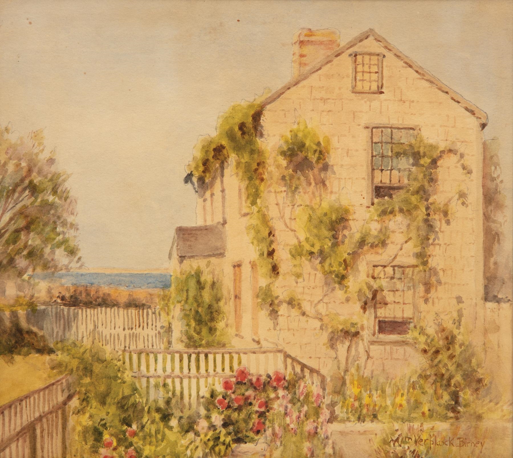 William Verplanck Birney | New England Cape Cottage | MutualArt