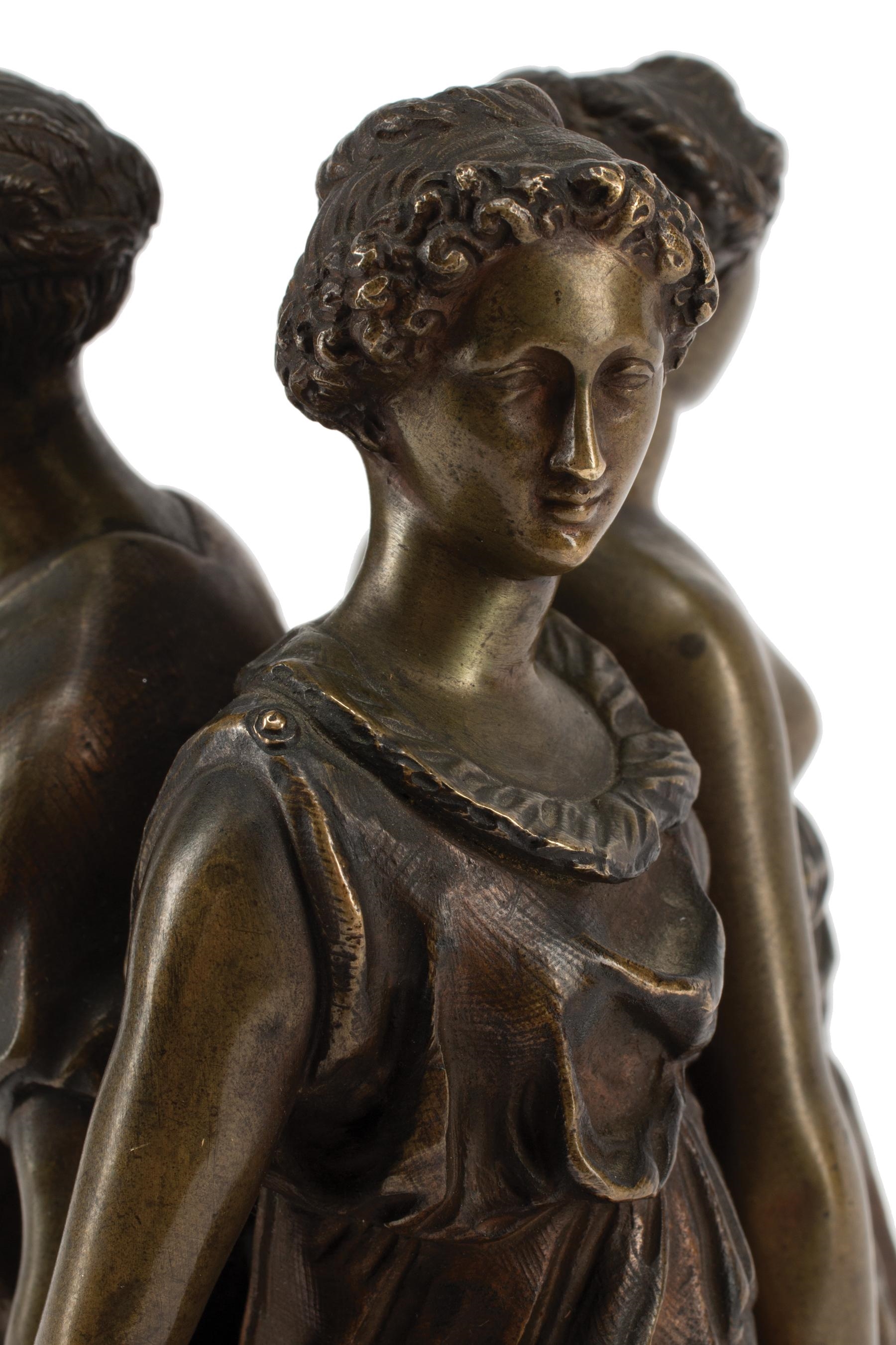 Germain Pilon | Bronze Figural Group of The Three Graces | MutualArt