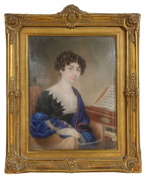 John Cox Dillman Engleheart | Portrait of Miss Curzon | Artwork ...
