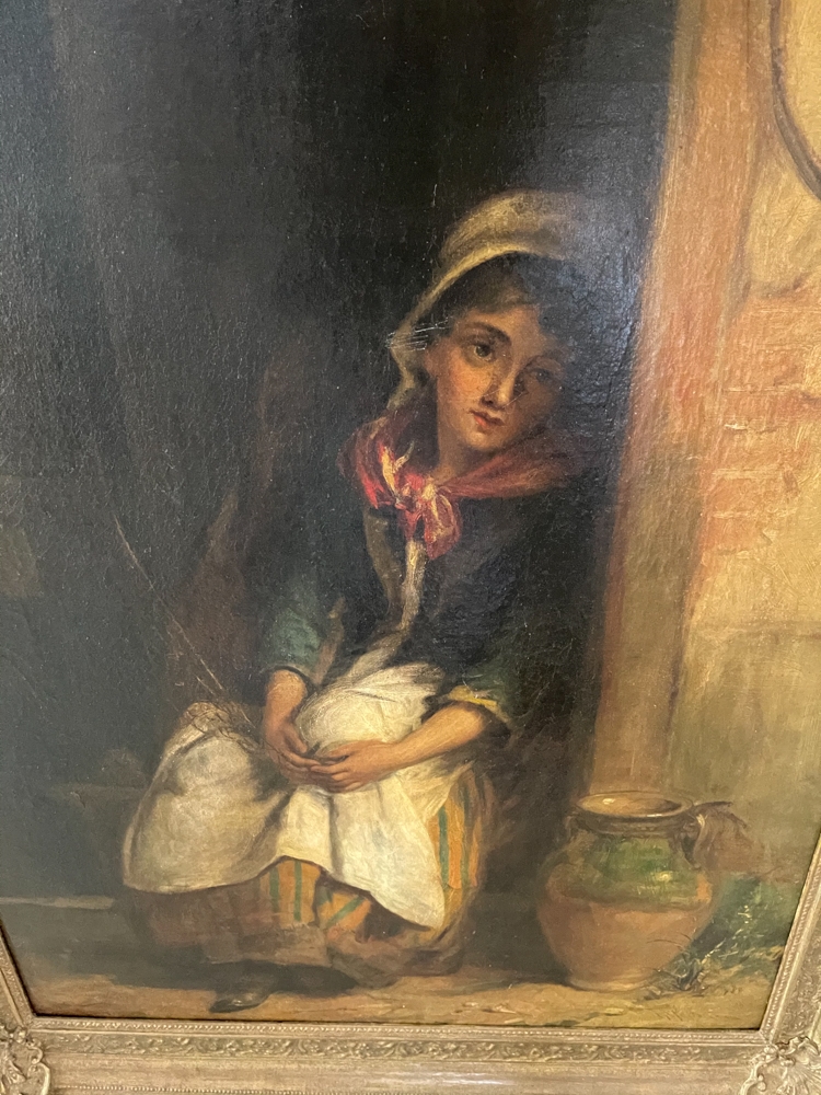 Thomas Kent Pelham | Daydreaming/A Maiden at Rest from Her Chores ...