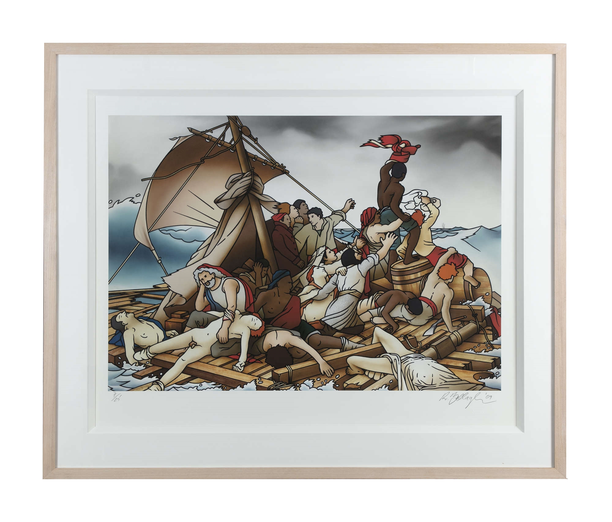 Robert Ballagh | Raft of Medusa (2009) | MutualArt