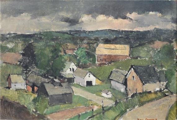 Paul Sample | Farm Scene | MutualArt