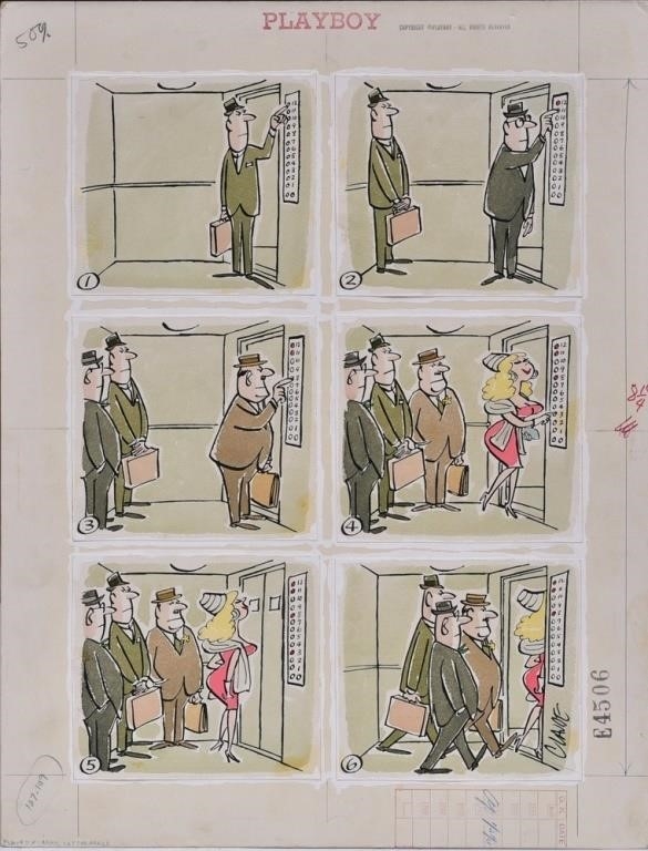 Claude Smith | Original Playboy cartoon art (1961) | MutualArt