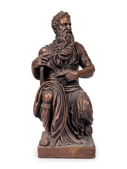 Michelangelo | A Chalkware Figure of Moses (Mid 20th Century) | MutualArt
