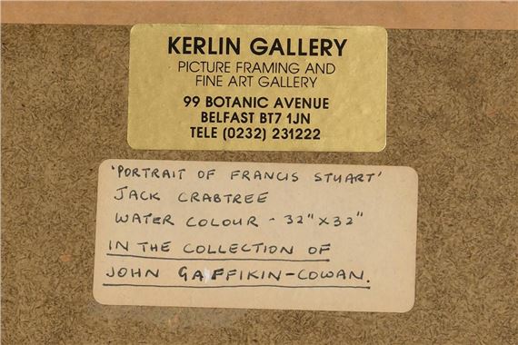Jack Crabtree | Portrait of Francis Stewart (1987) | MutualArt