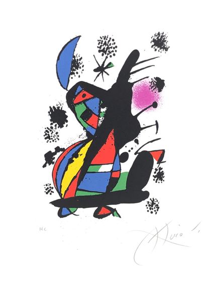 Joan Miró | Heureux Vach (Happy Cow) (1977) | MutualArt