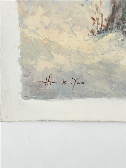 Yoo Hyun Bo | Winter House on a Pond (20th Century) | MutualArt